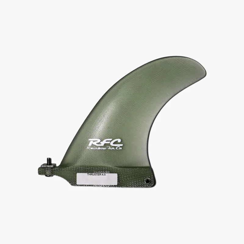 Rainbow Fin Co Thruster Centre Fin 4.5 Clear